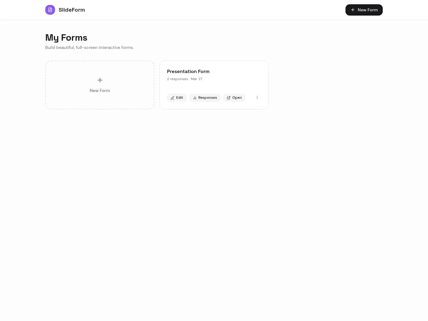 SlideForm Builder