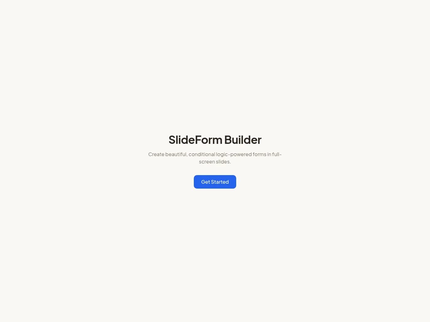 SlideForm Builder