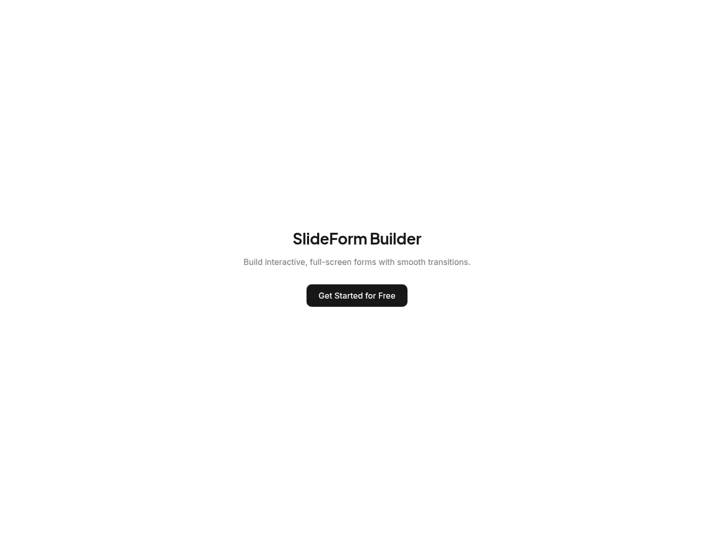 SlideForm Builder