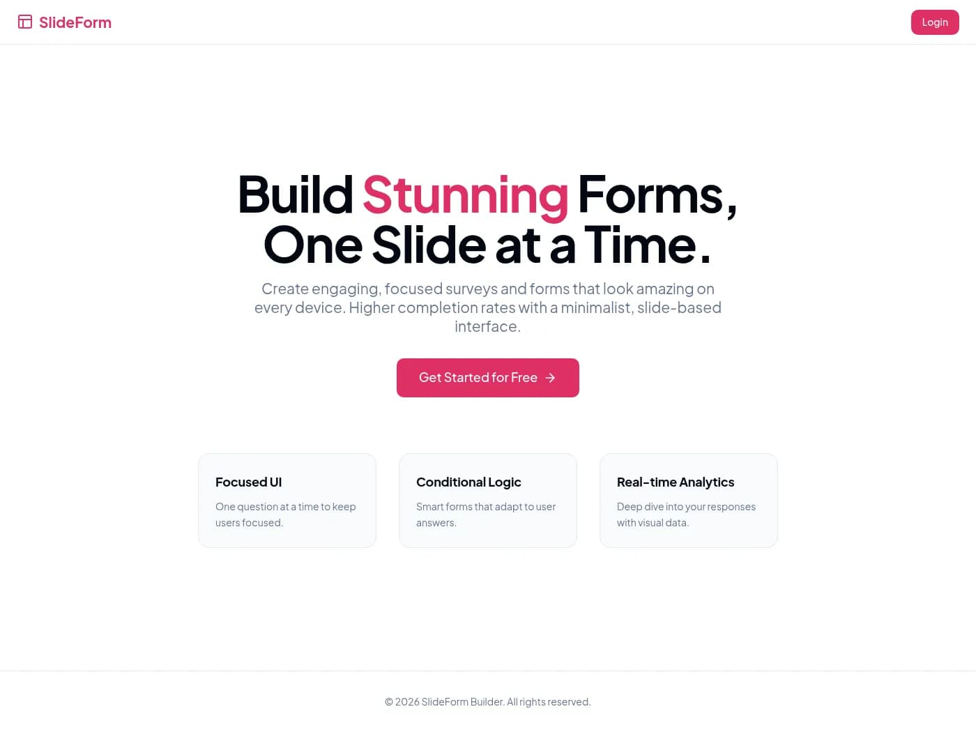 SlideForm Builder
