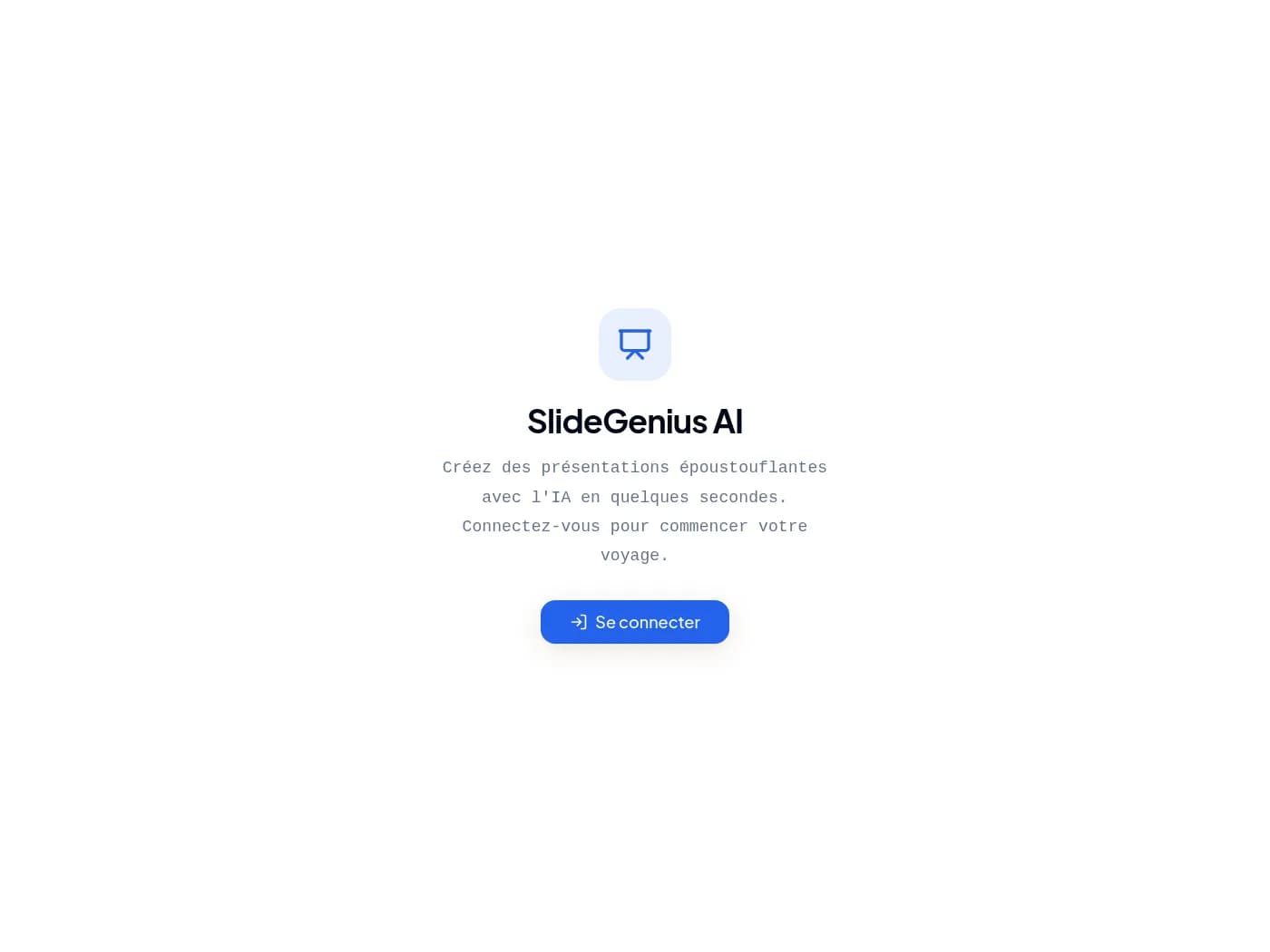 SlideGenius AI Deck Builder