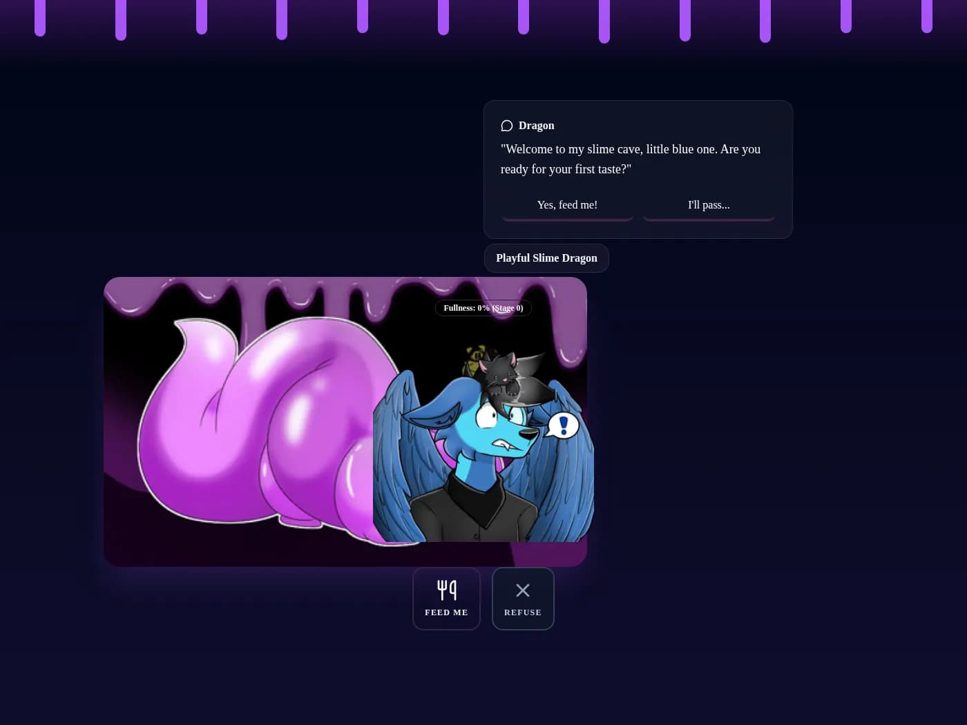 Slime Dragon Take Care Game