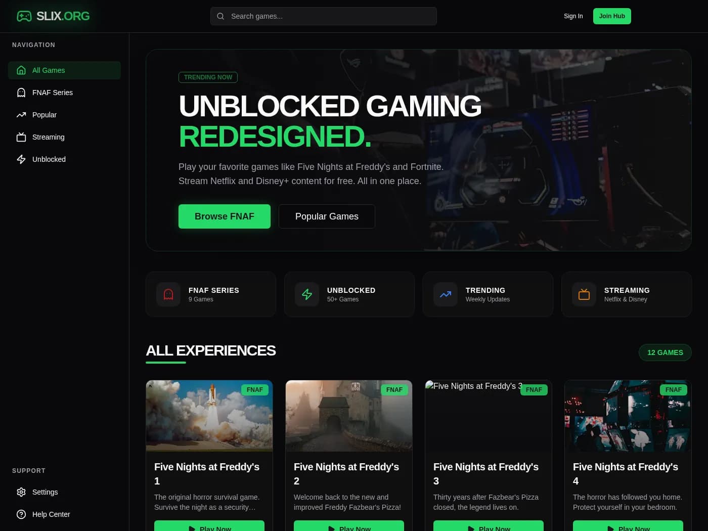 Slix Gamer Hub