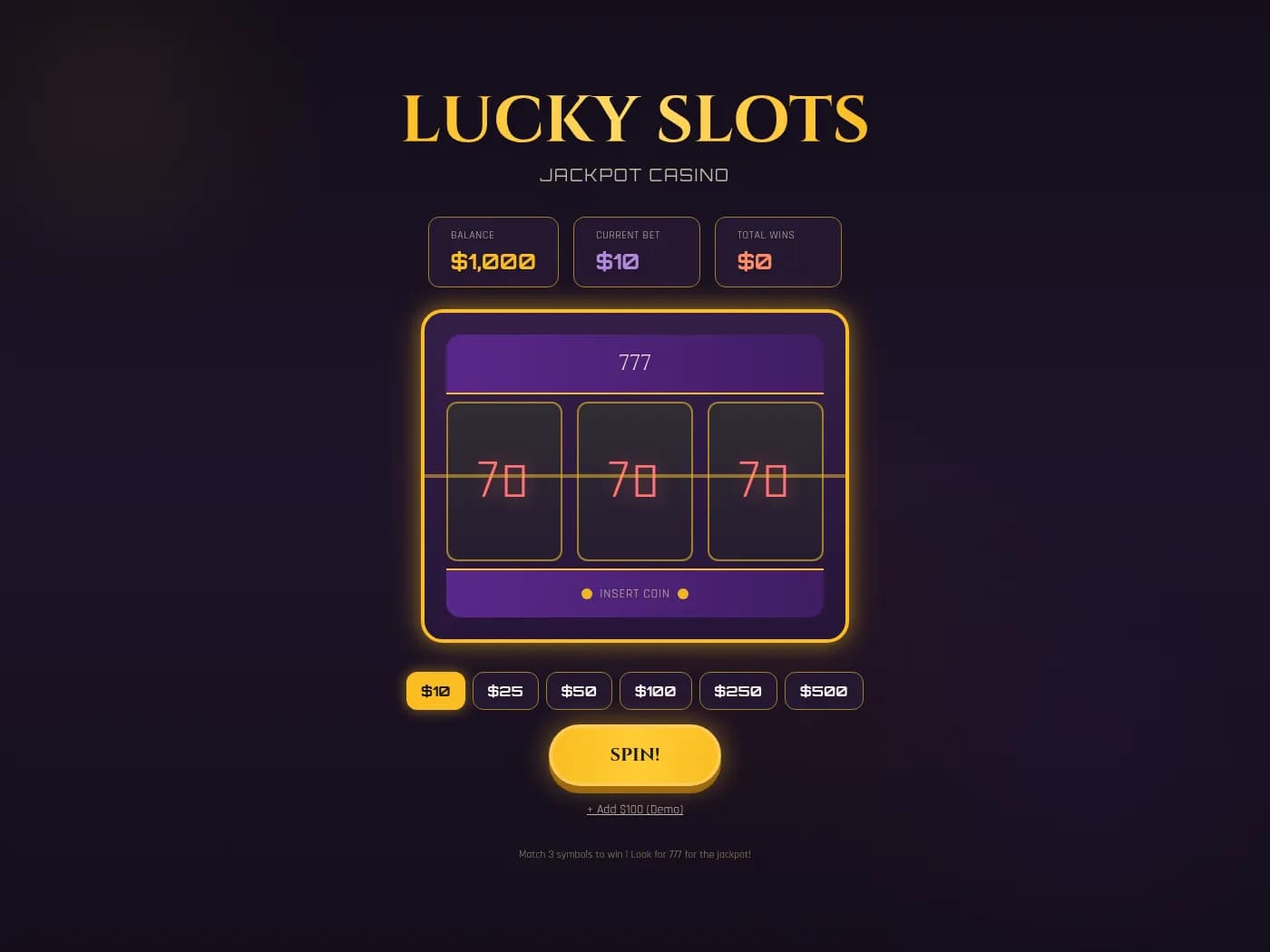 Casino Slots Machine