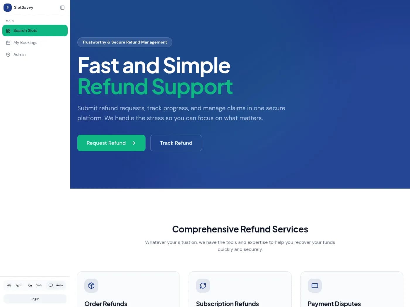 SlotSavvy Booking System