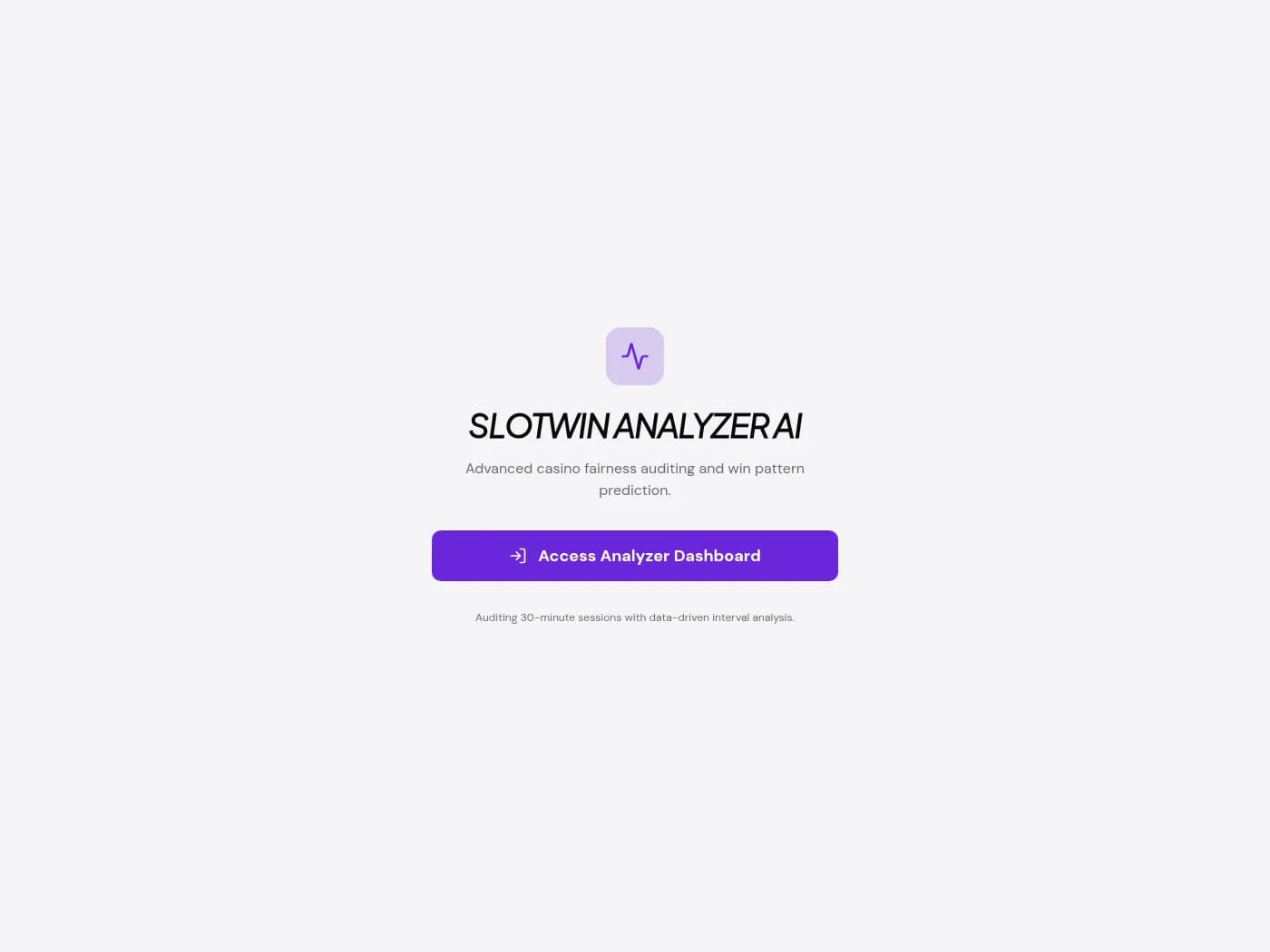 SlotWin Analyzer AI