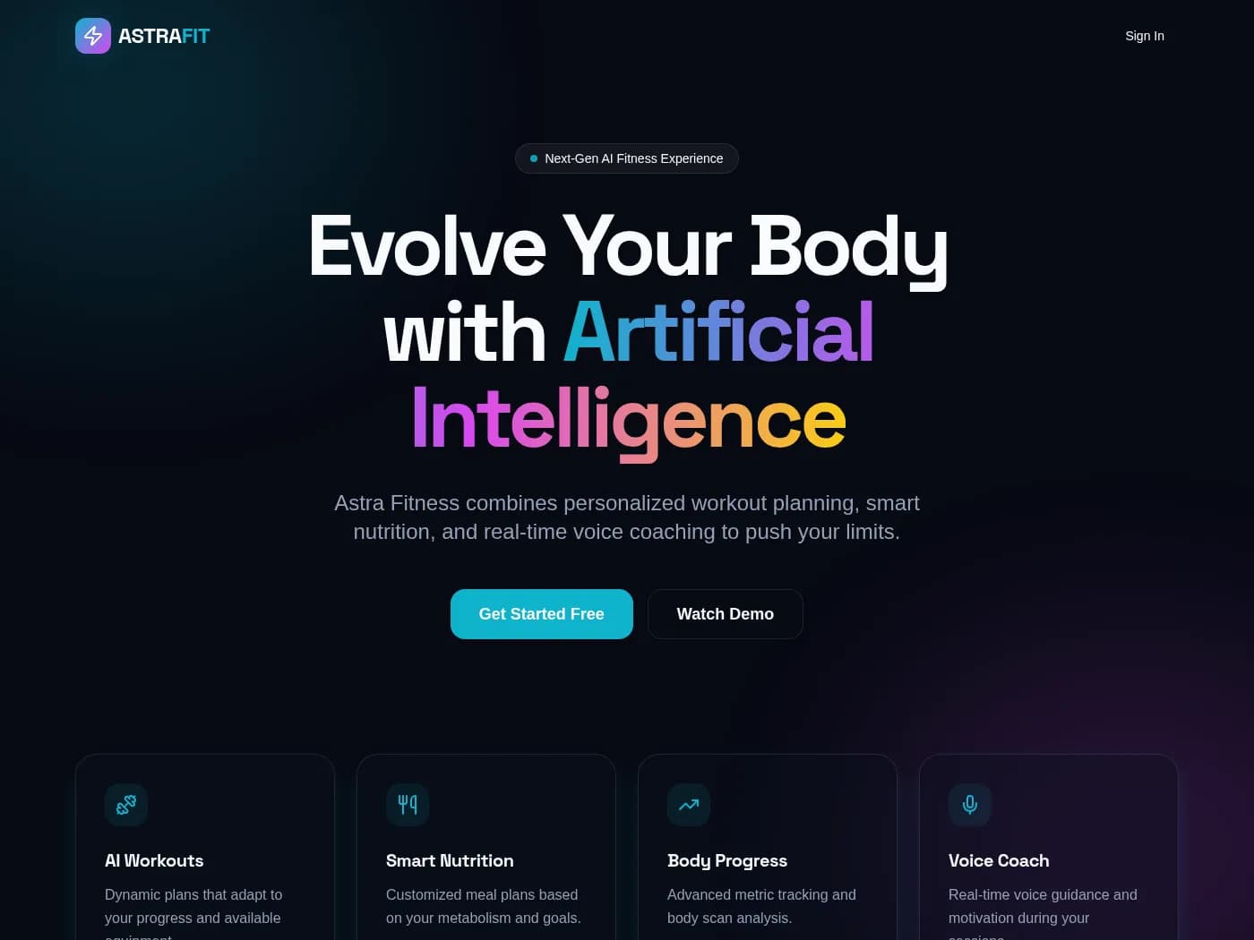 Smart AI Fitness App
