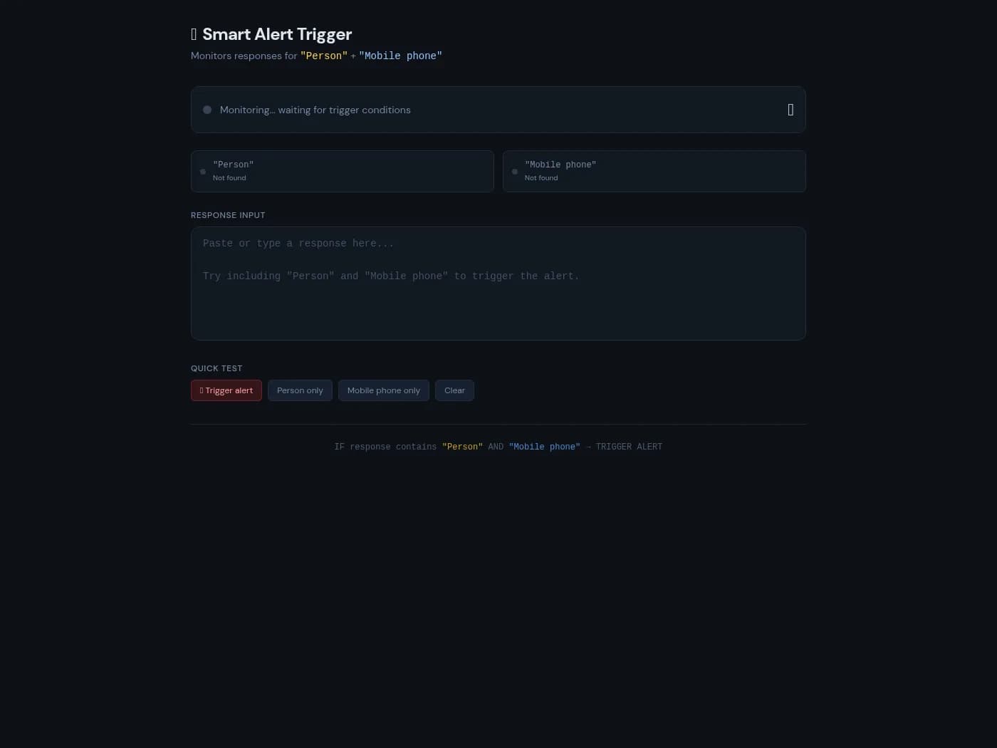 Smart Alert Trigger