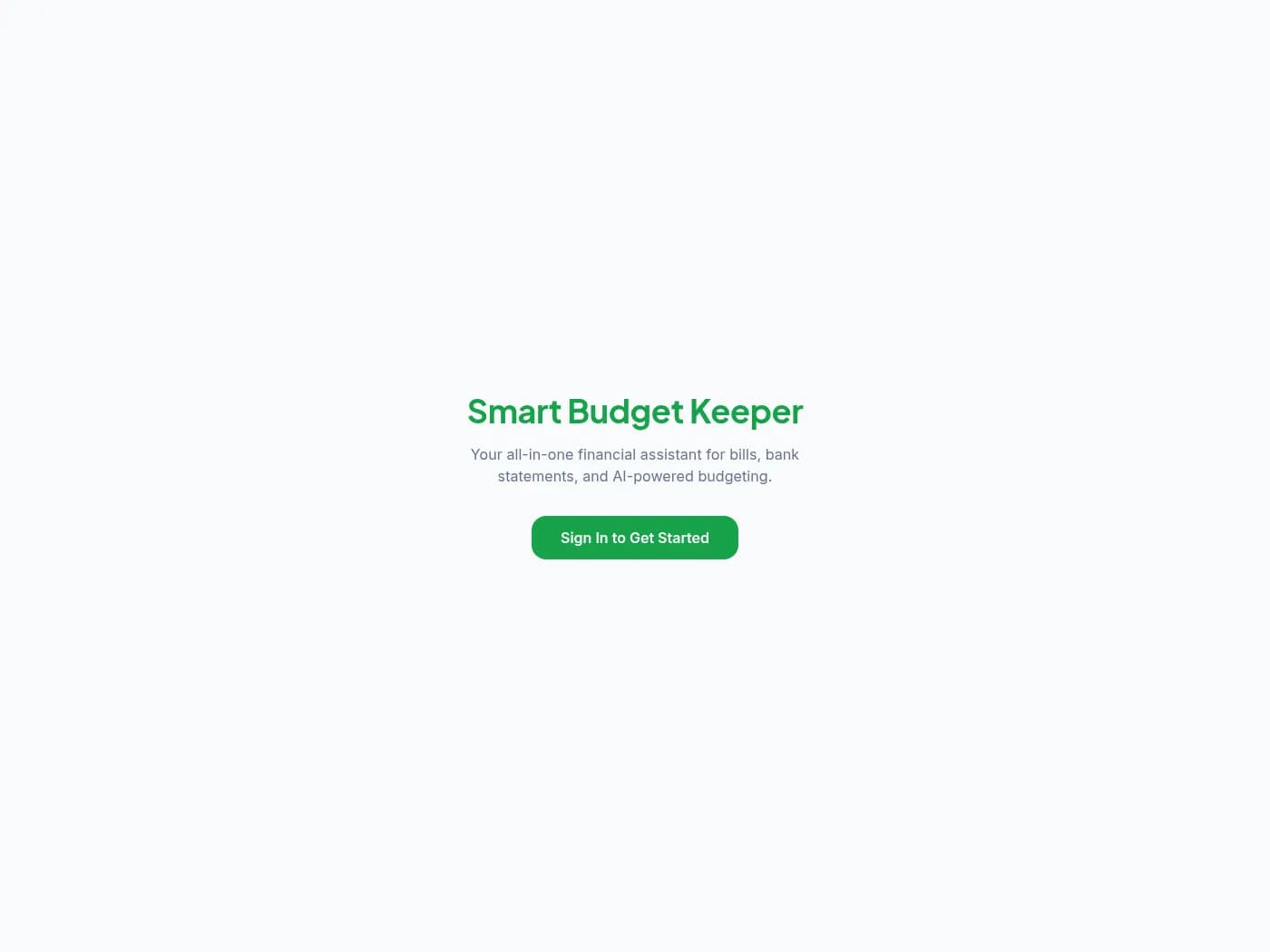 Smart Budget Keeper