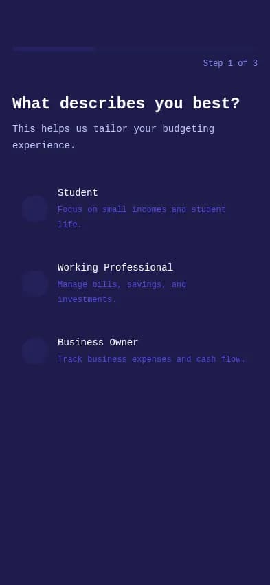 Smart Budget Tracker