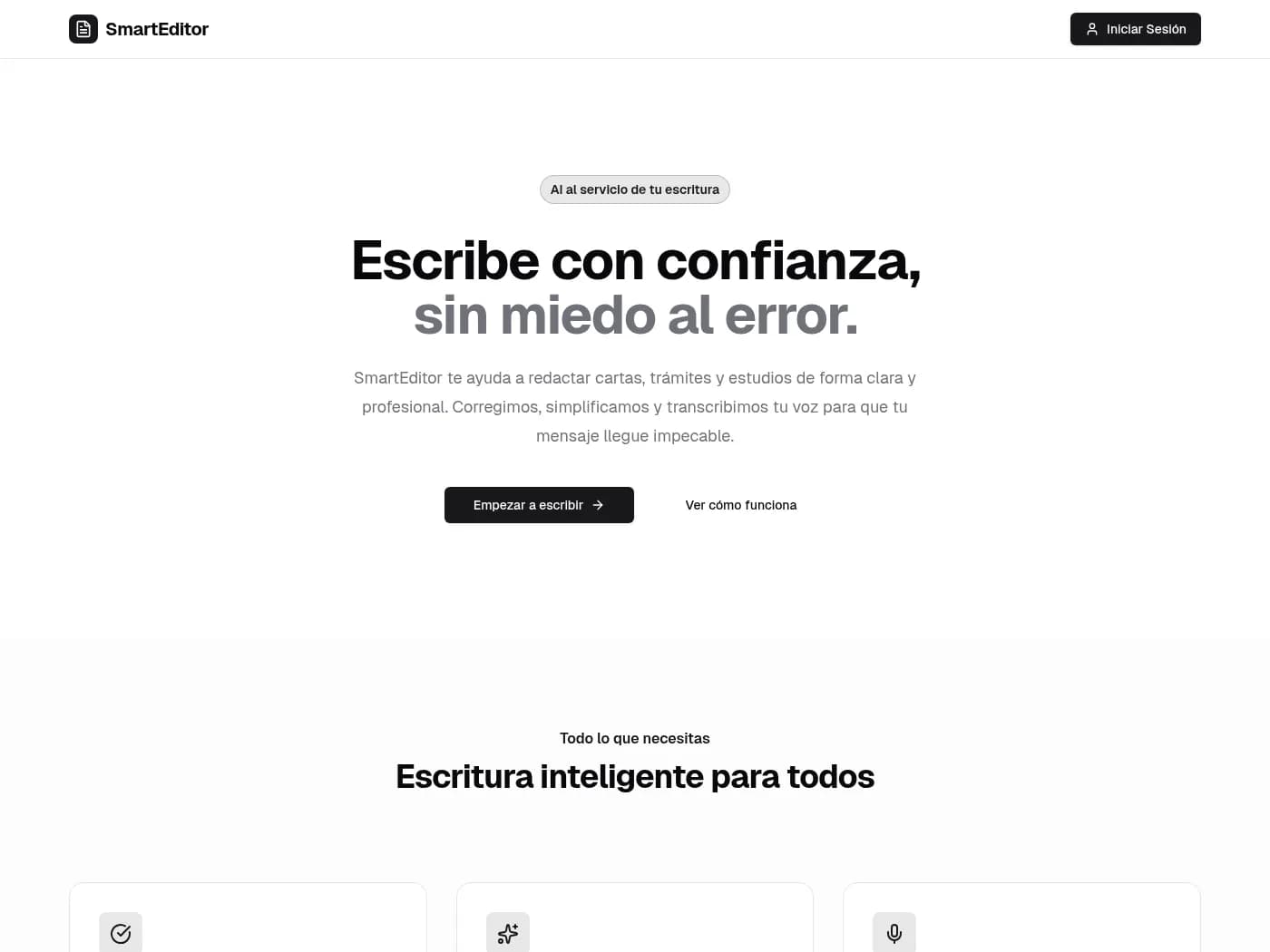Smart Writing Editor