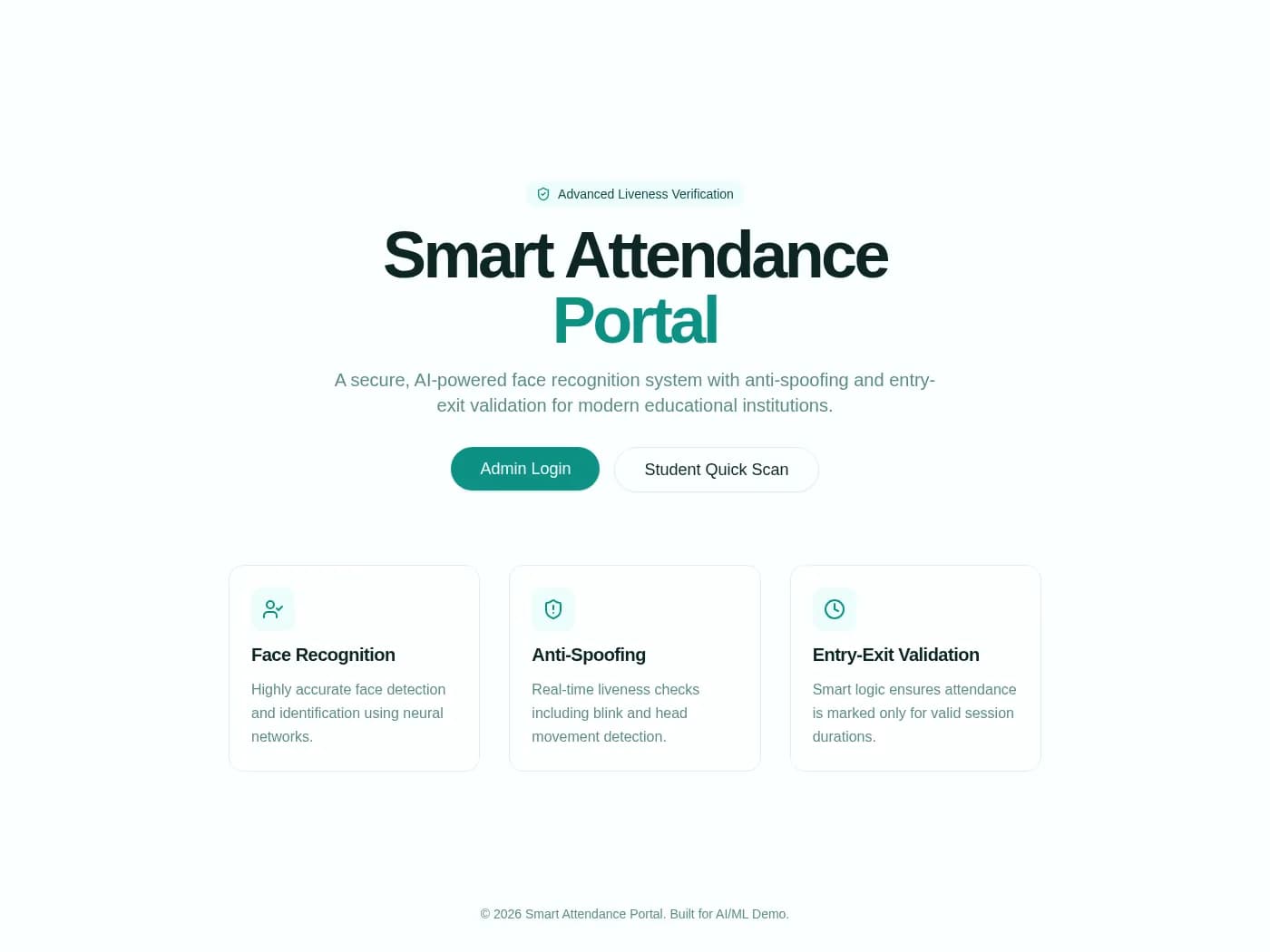 Smart Attendance Portal