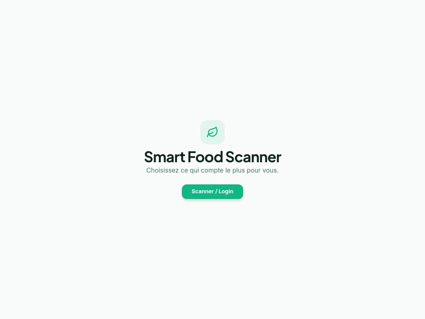 Smart Food Scanner