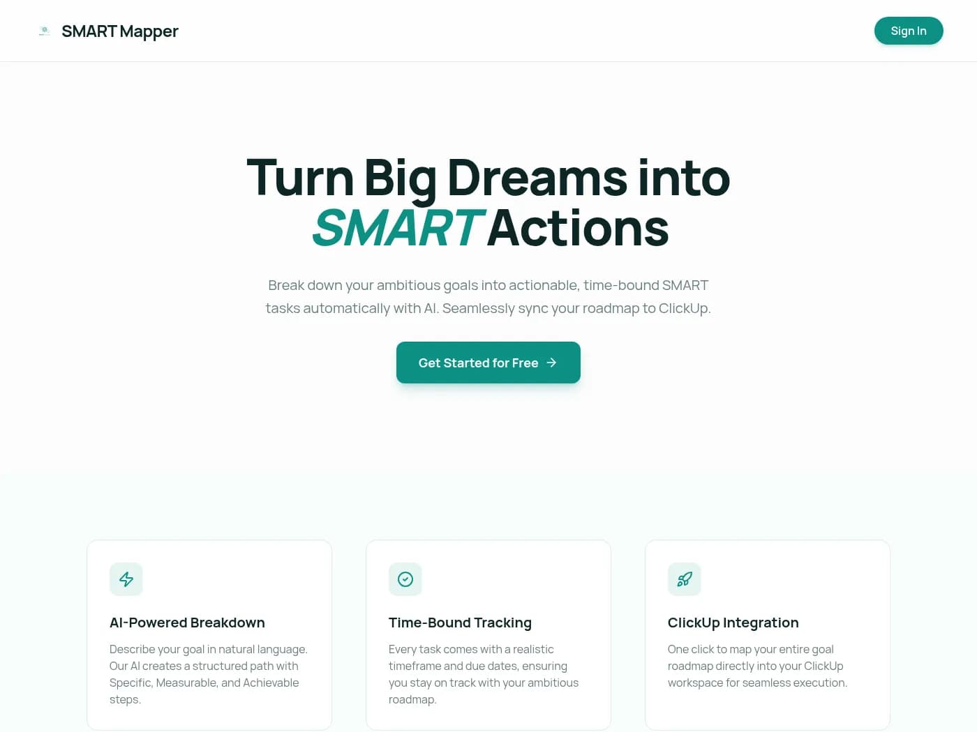 SMART Goal Mapper