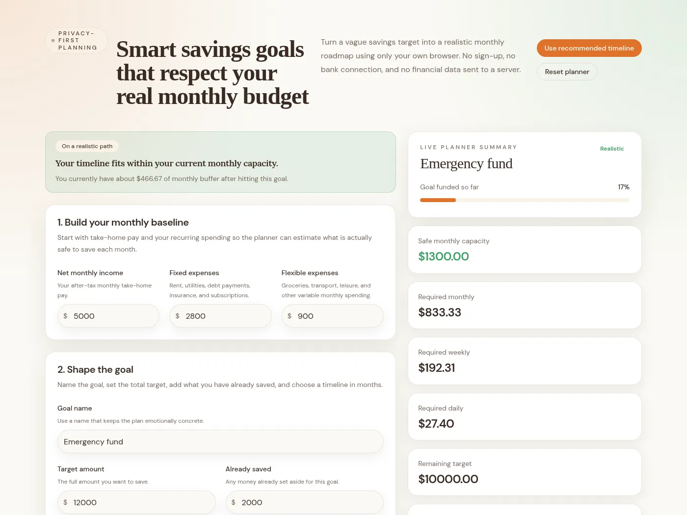 Smart Goal Planner