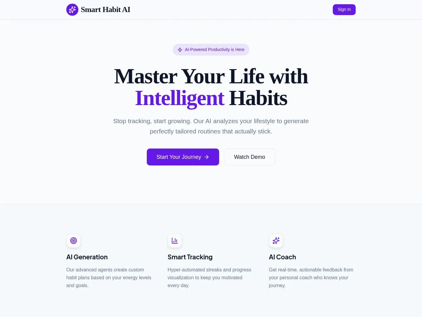 Smart Habit Tracker AI