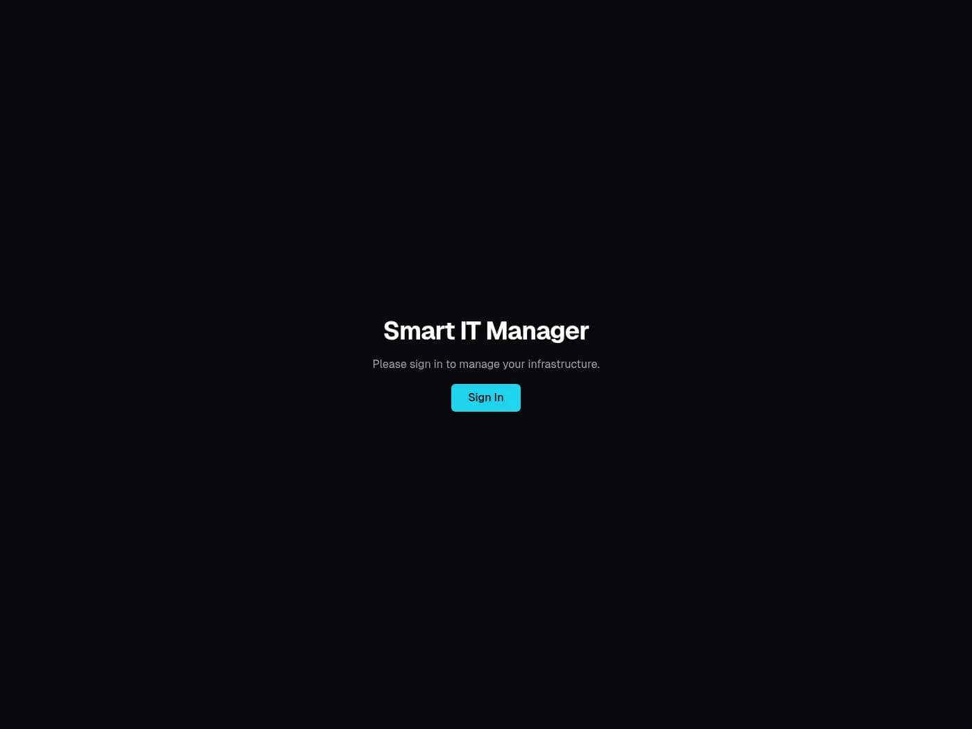 Smart IT Infra Manager