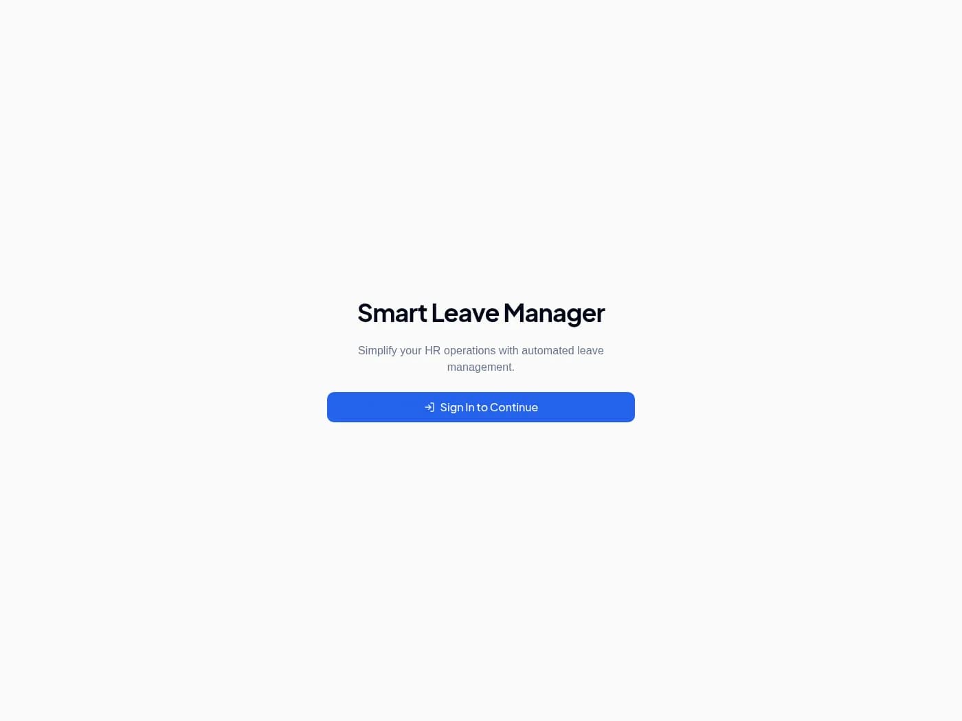 Smart Leave Manager