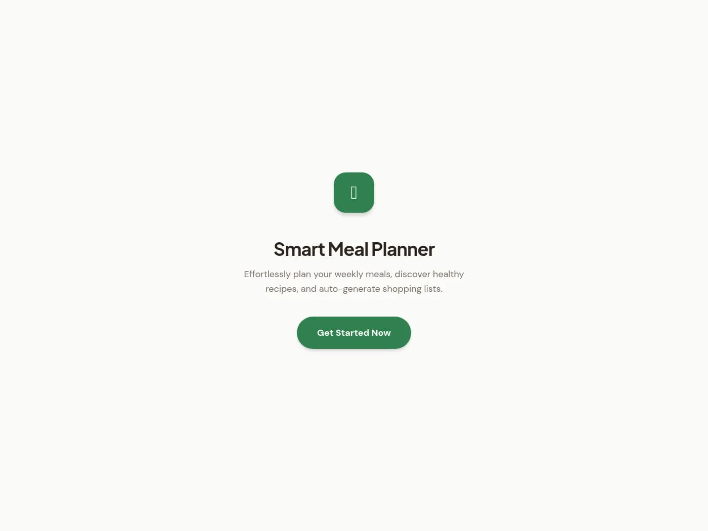 Smart Meal Planner