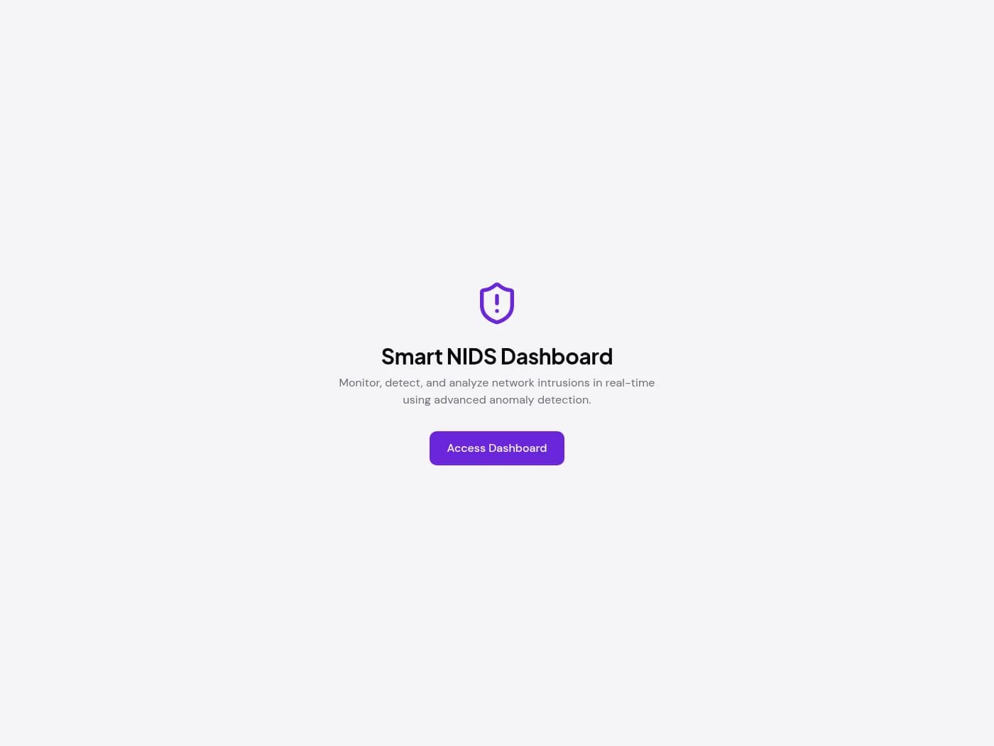 Smart NIDS Dashboard