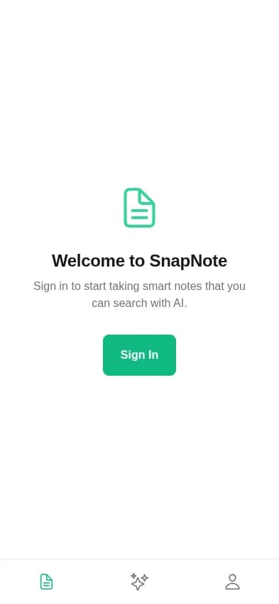 SnapNote Search