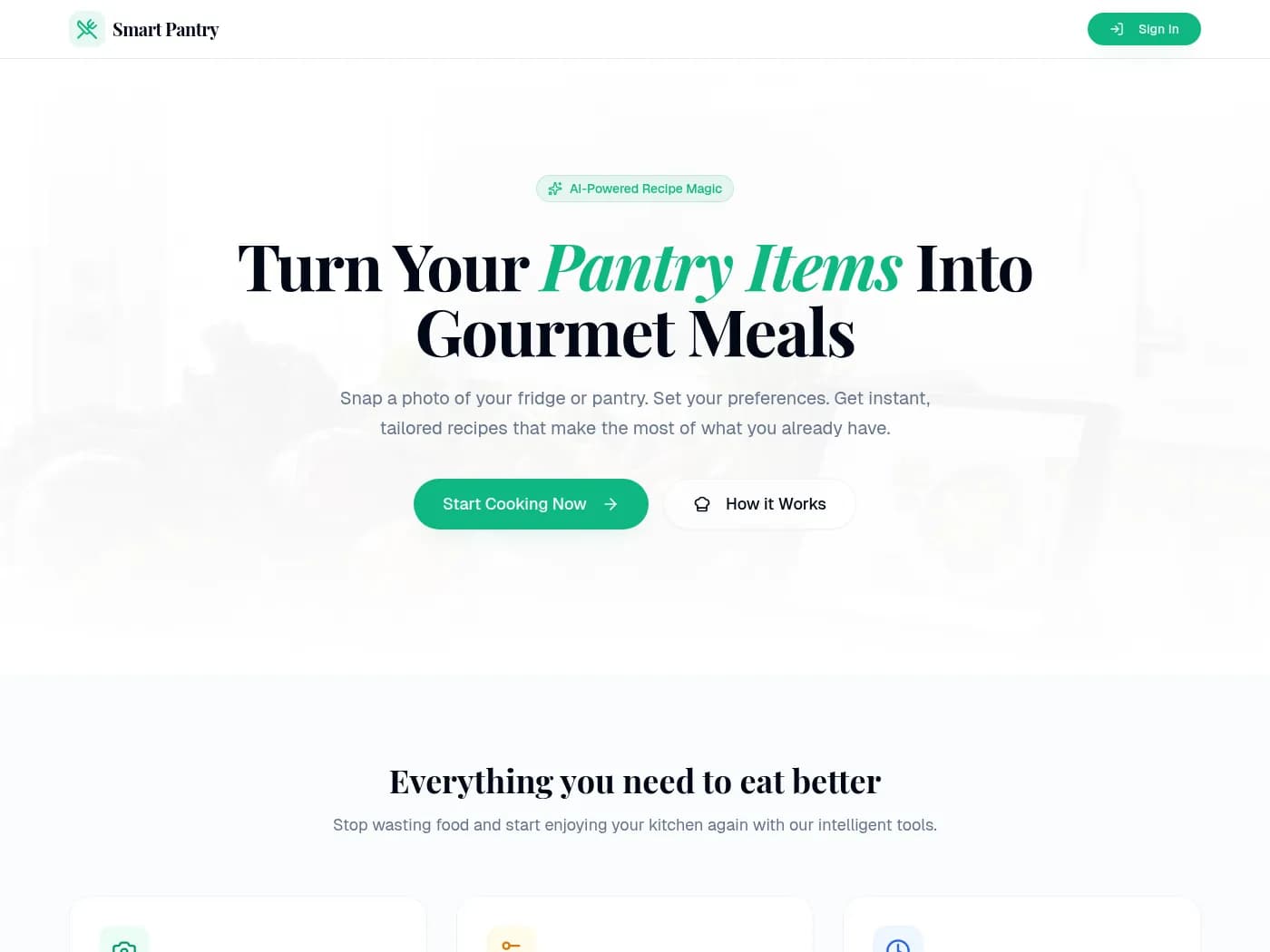 Smart Pantry Recipes