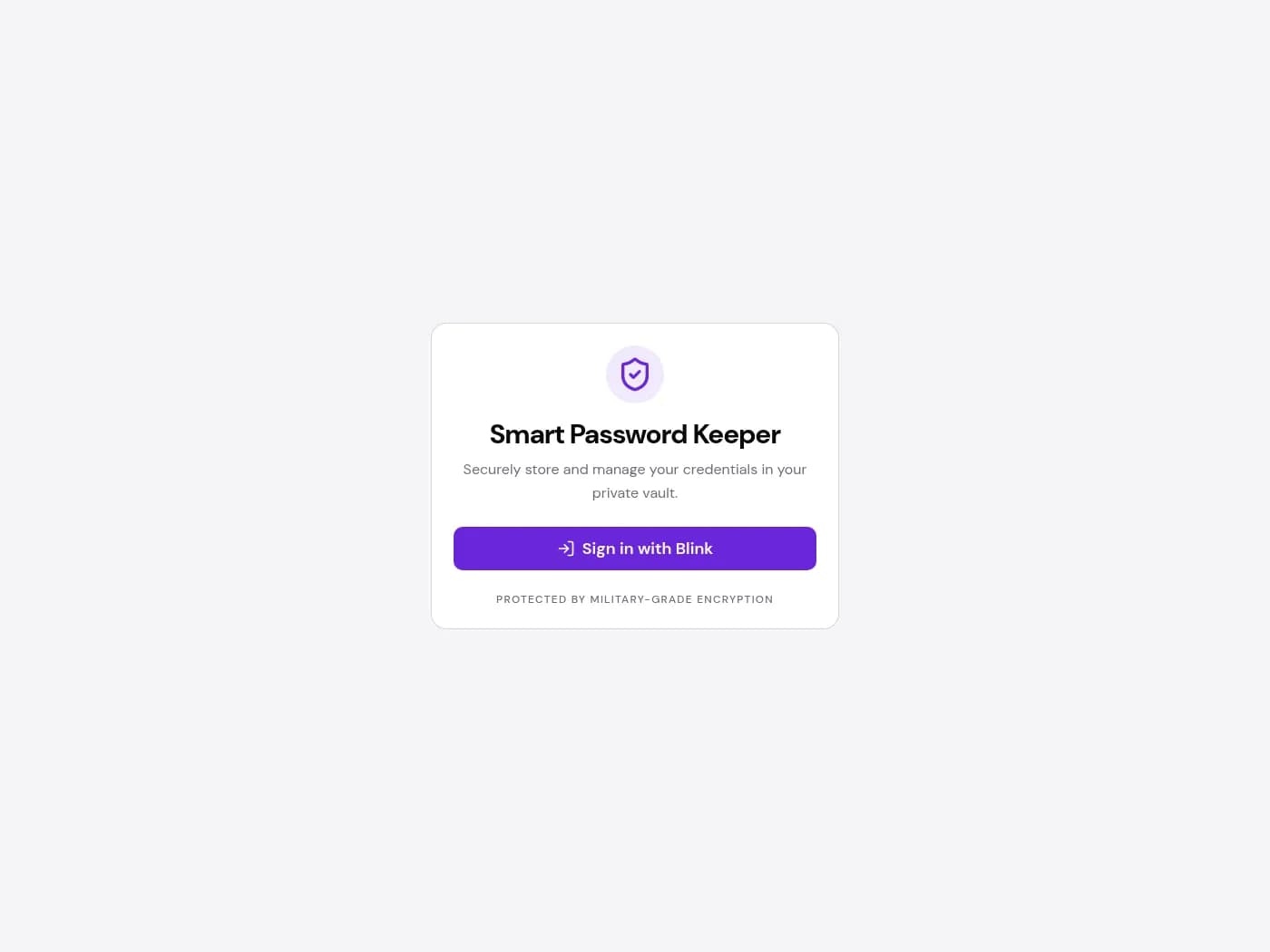Smart Password Keeper