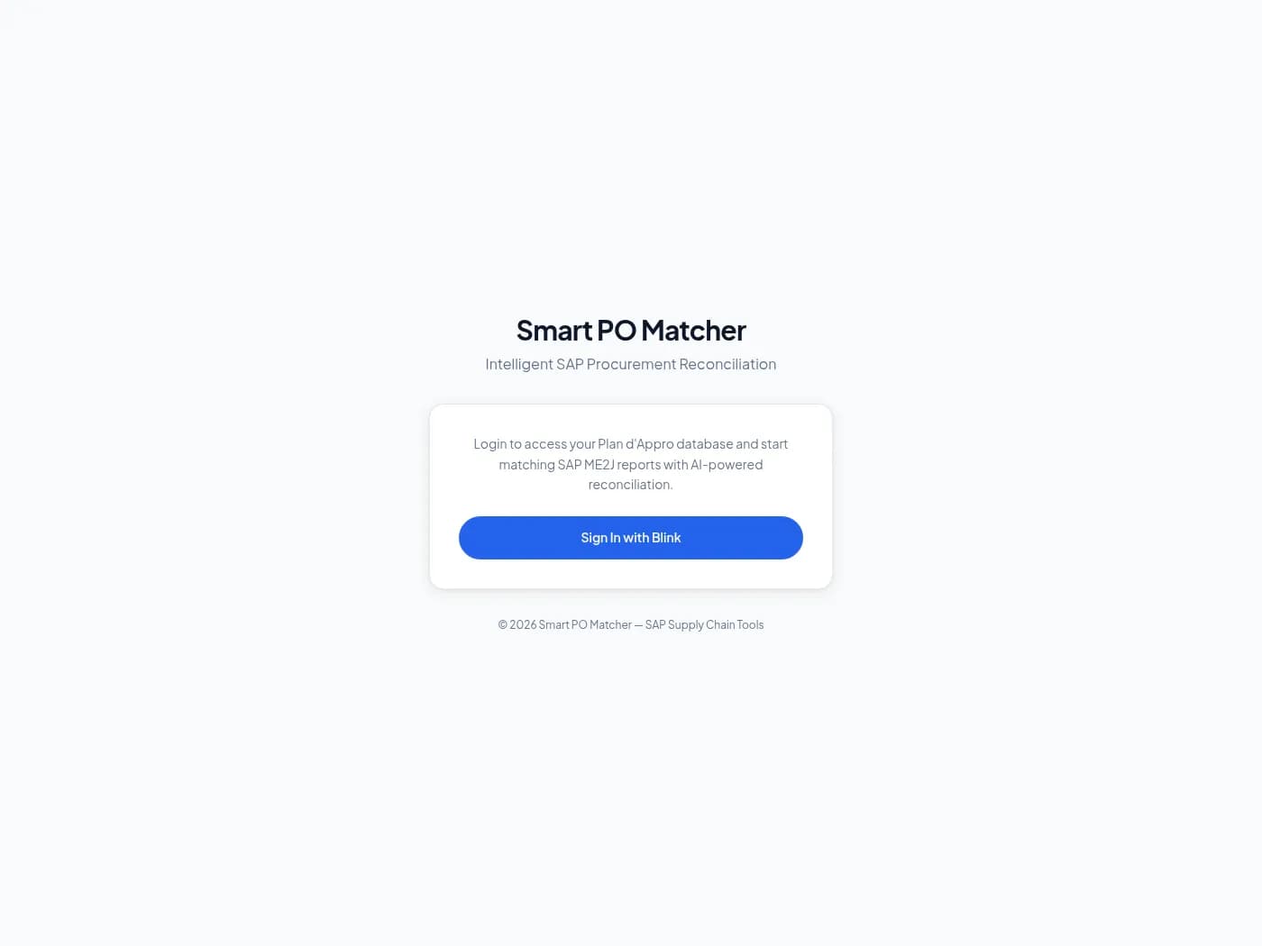 Smart PO Matcher
