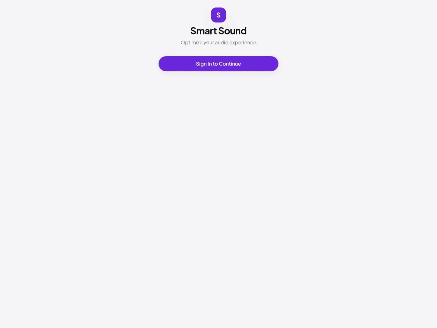 Smart Sound Dashboard
