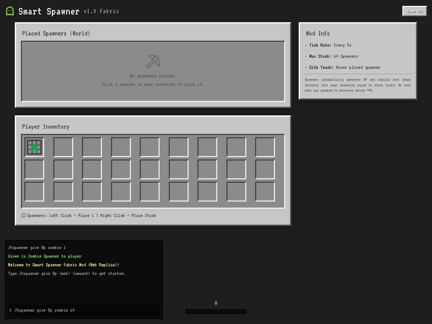 Smart Spawner Fabric Mod