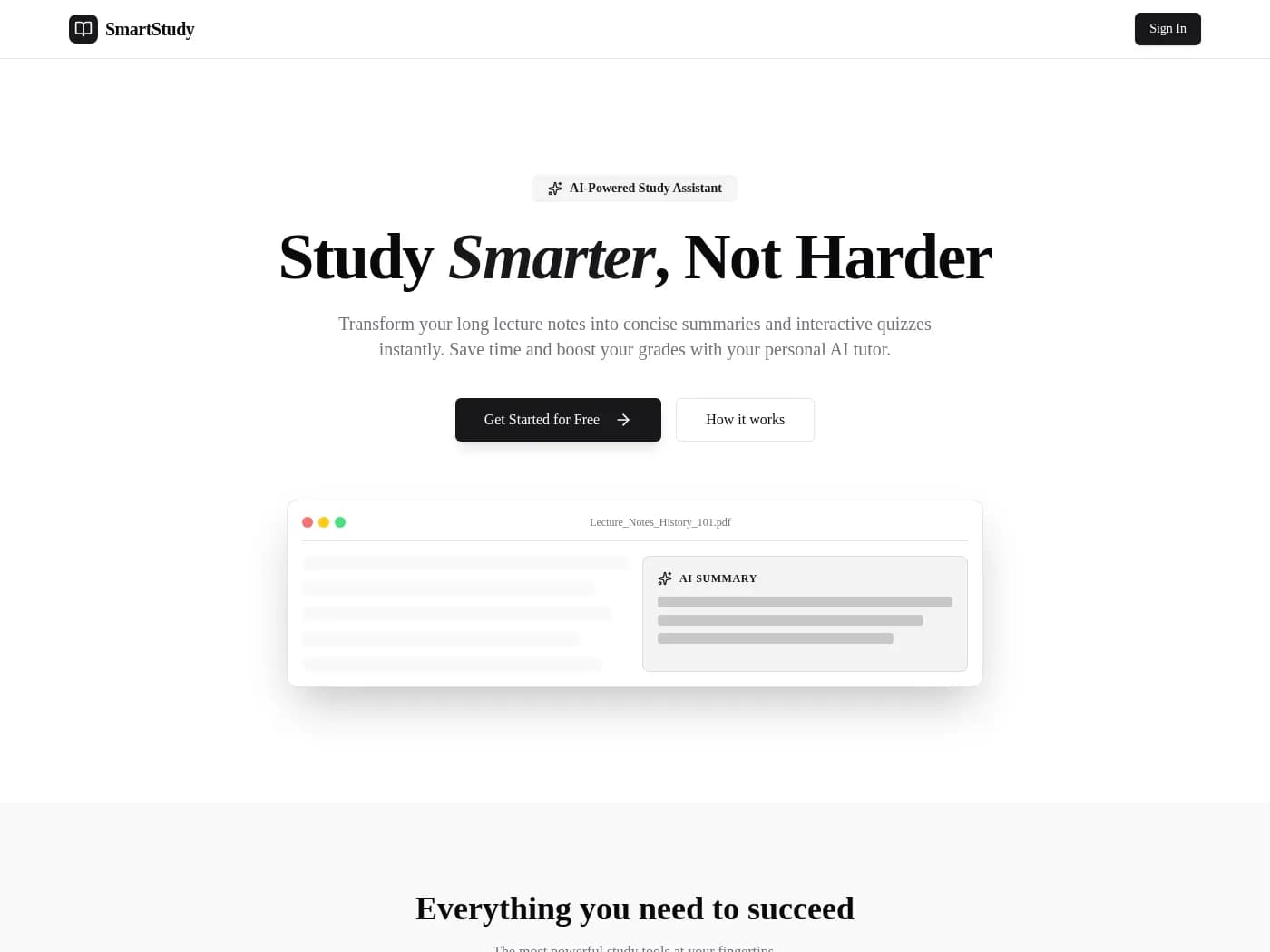 Smart Study Assistant