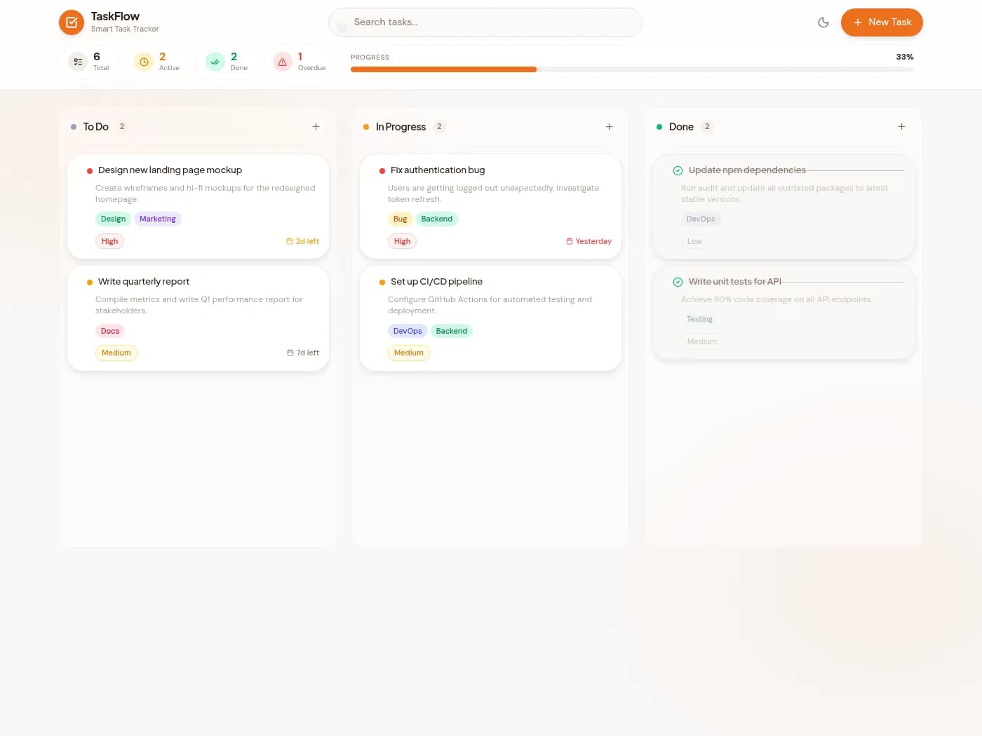 Smart Task Tracker