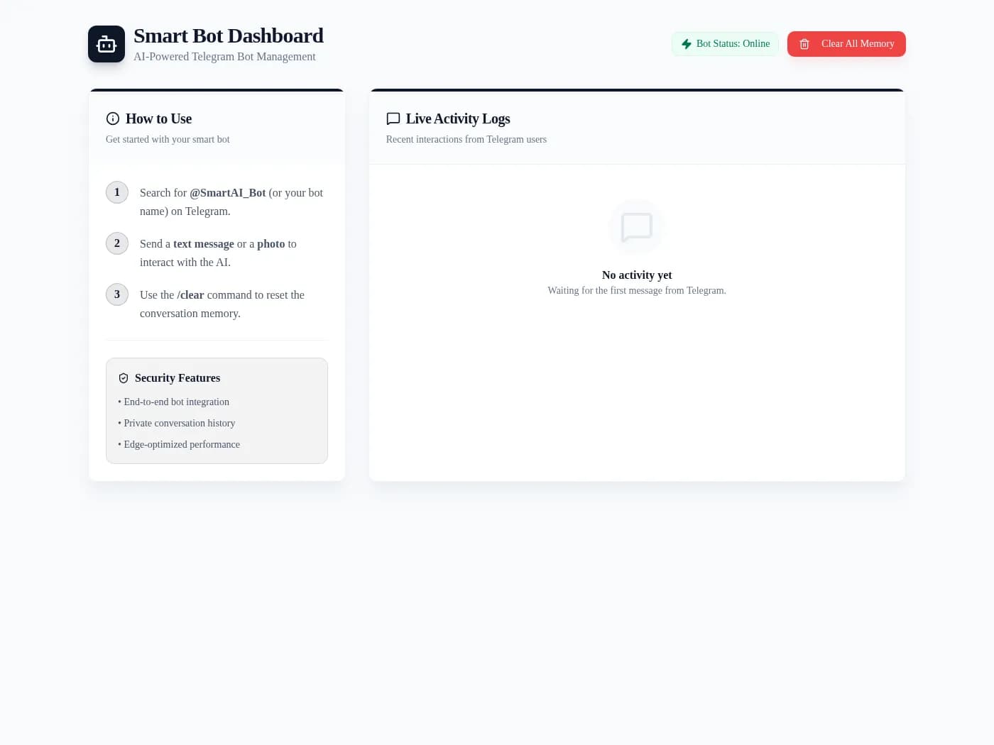 Smart Telegram Bot