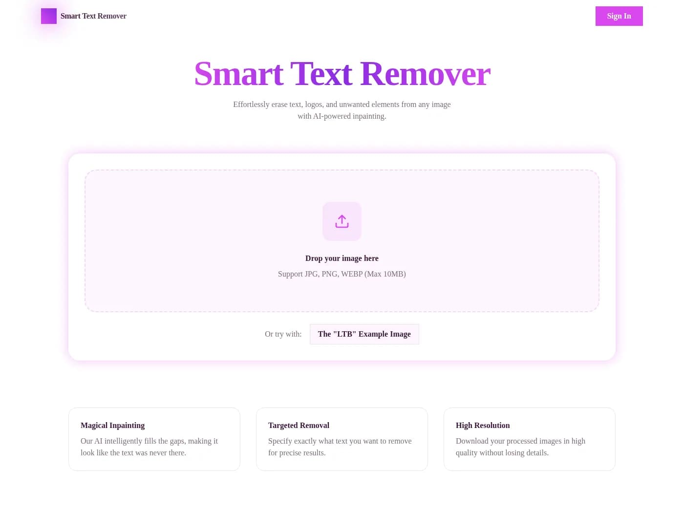 Smart Text Remover