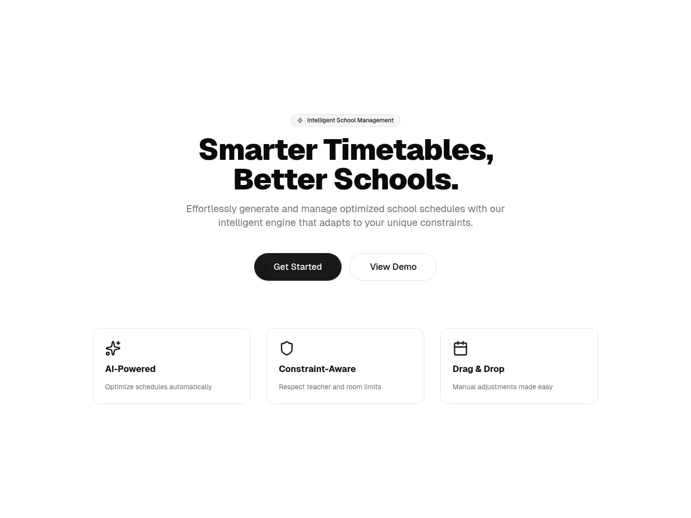 Smart School Scheduler
