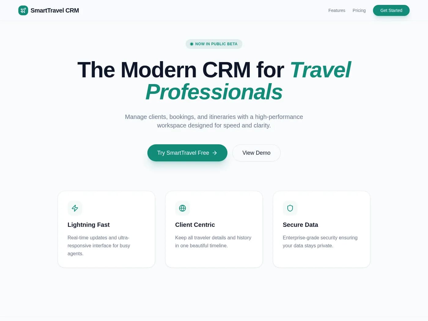 Smart Travel CRM