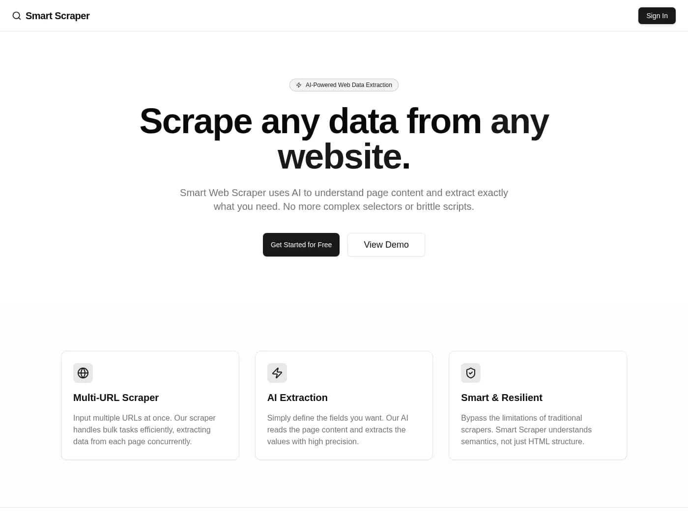Smart Web Scraper