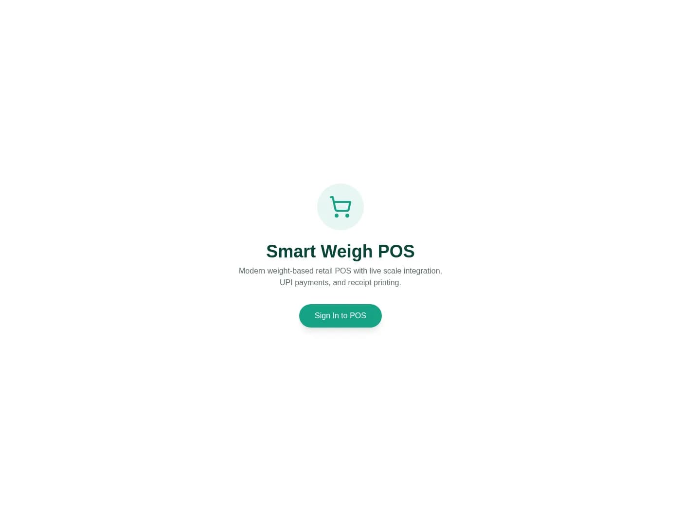 Smart Weigh POS
