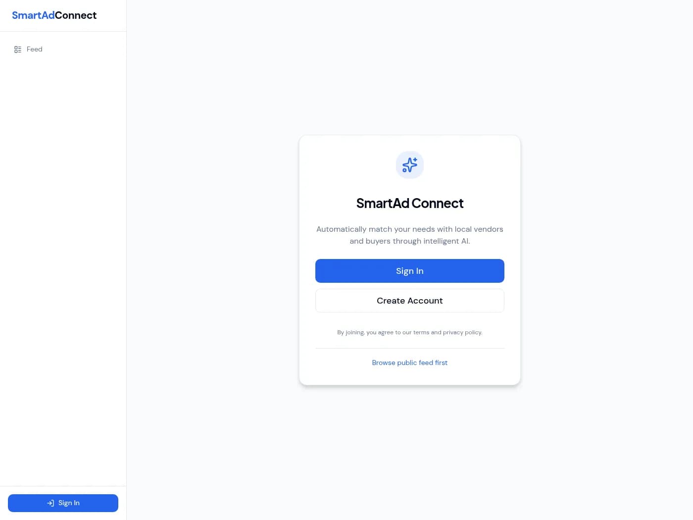 SmartAd Connect Marketplace
