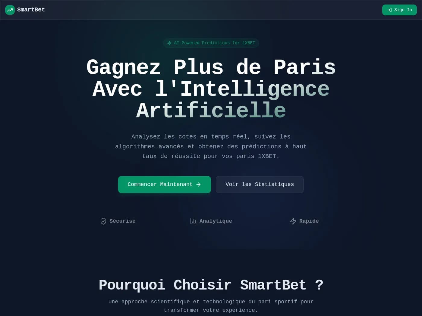 SmartBet Predictor
