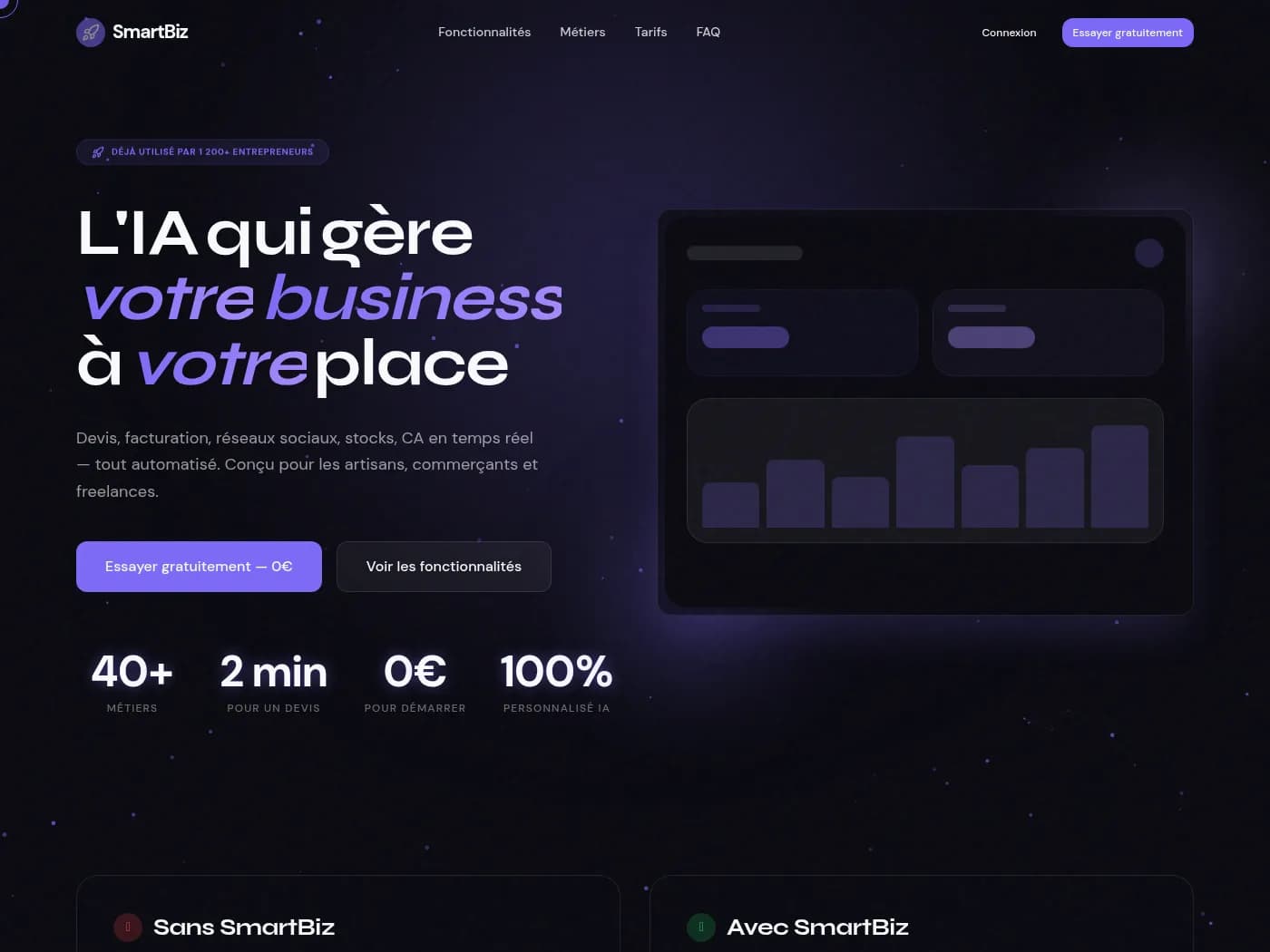 SmartBiz SaaS Landing