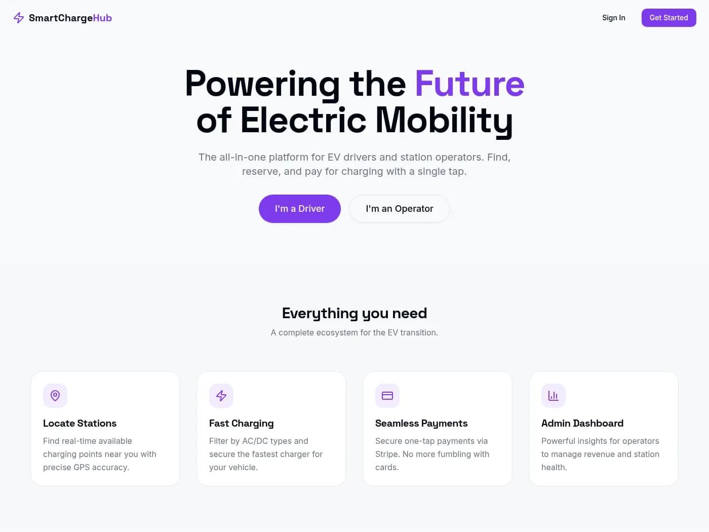 SmartChargeHub Suite