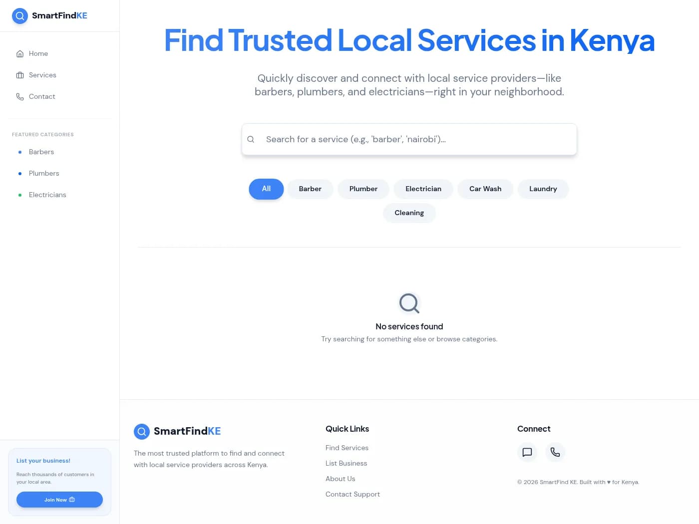 SmartFind KE Web App