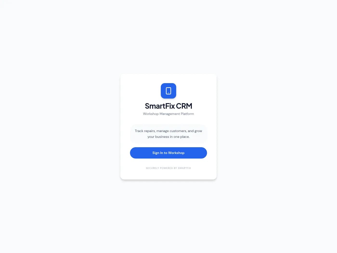 SmartFix CRM
