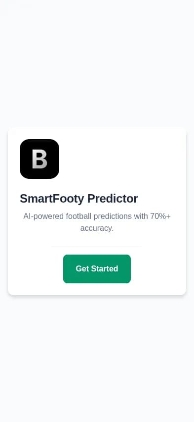 SmartFooty Predictor