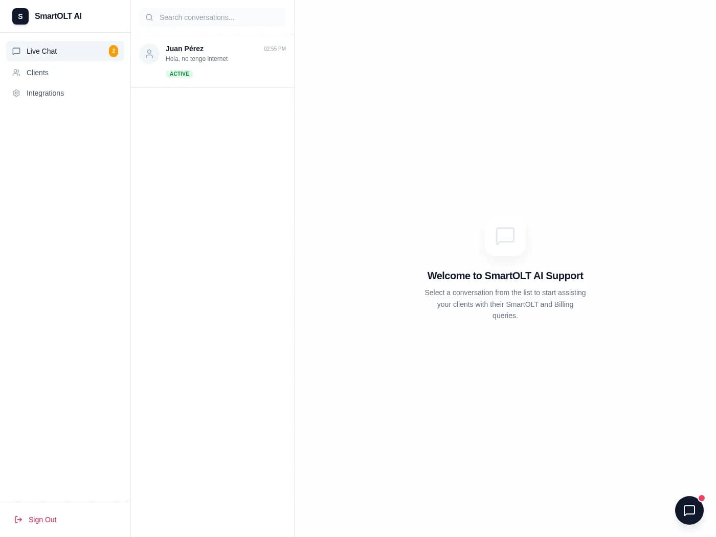SmartOLT AI Chatbot