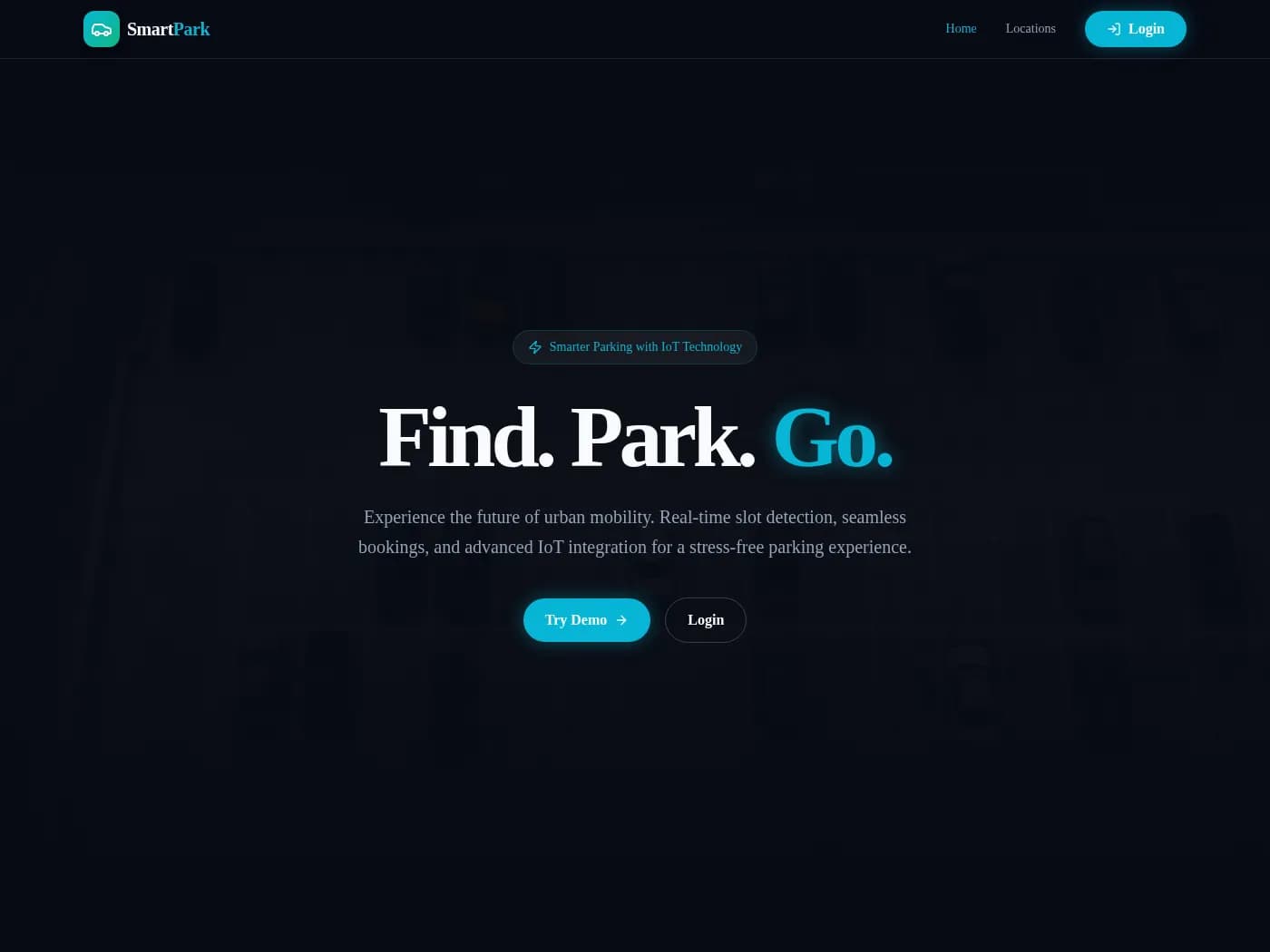 SmartPark IoT Web App