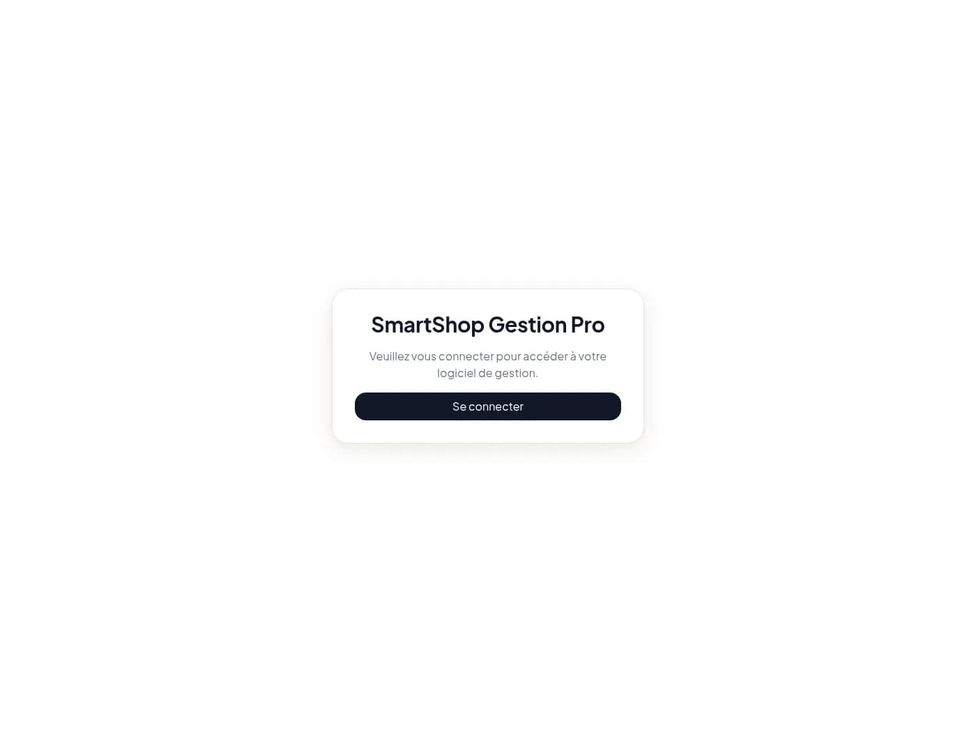 SmartShop Gestion Pro