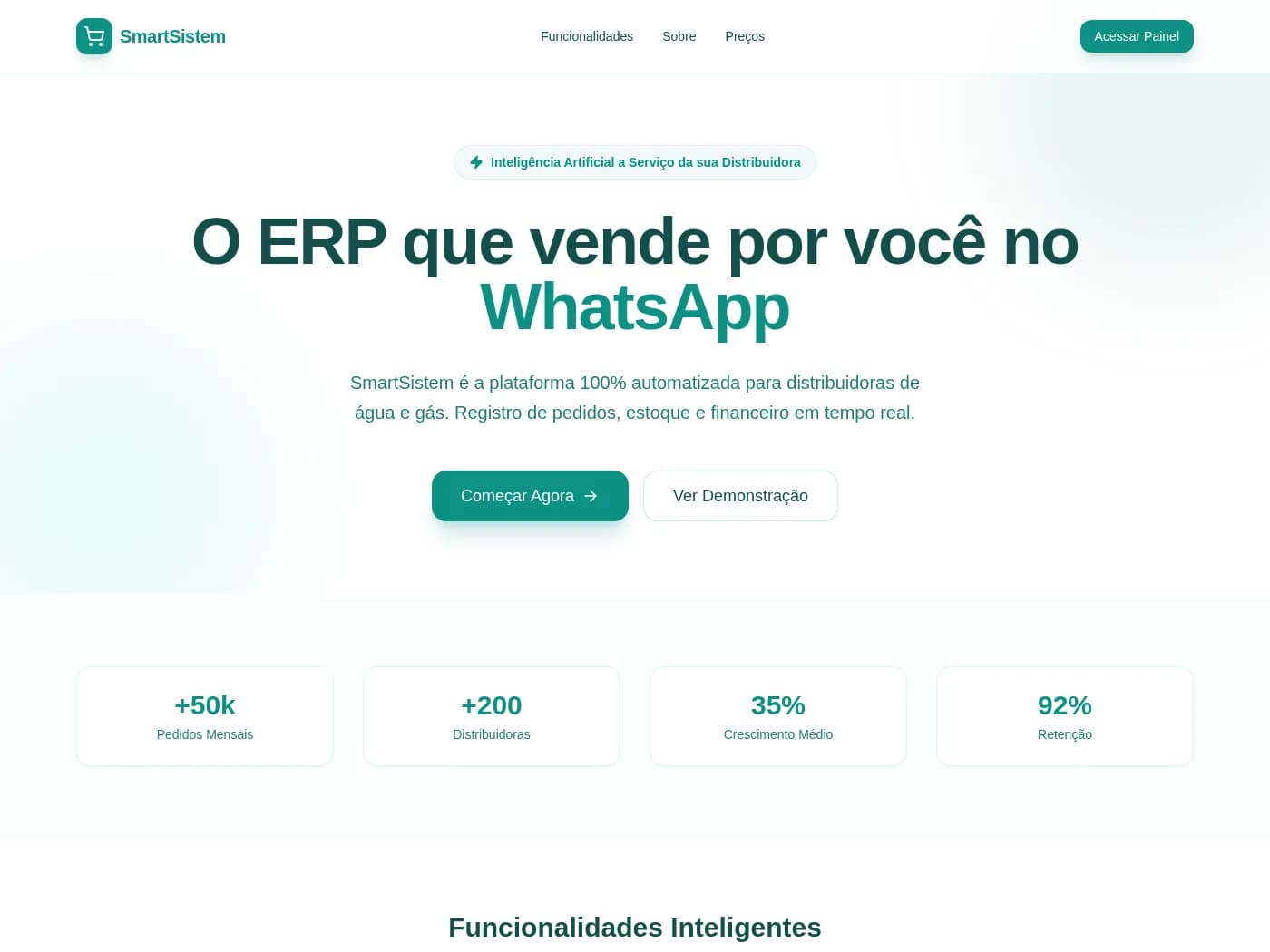 SmartSistem ERP Dashboard