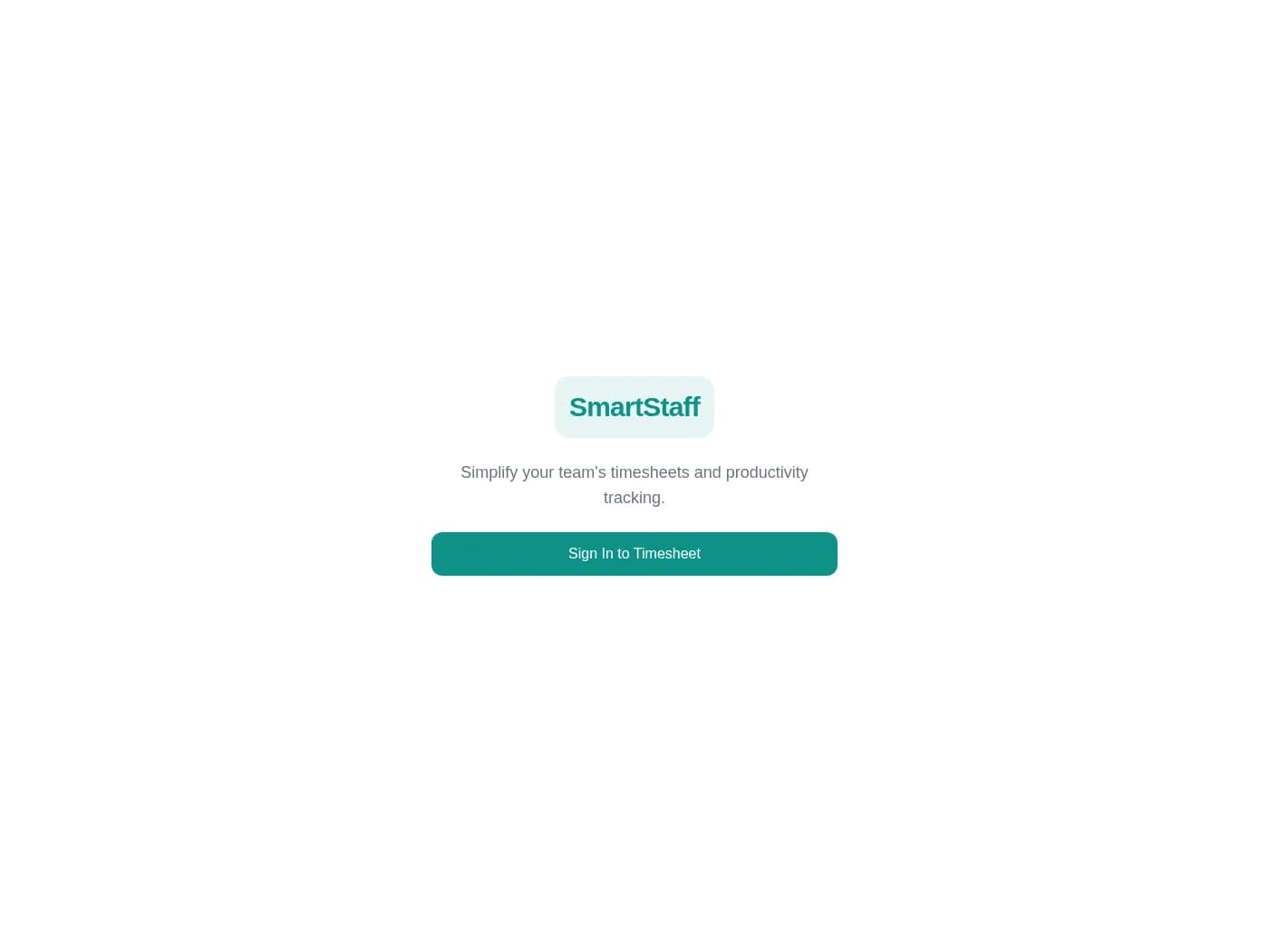 SmartStaff Timesheet